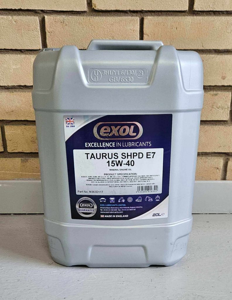 Exol Hydraulic Oil Taurus SHPD E7 15W-40/2616021 - PCM Transport & Handling